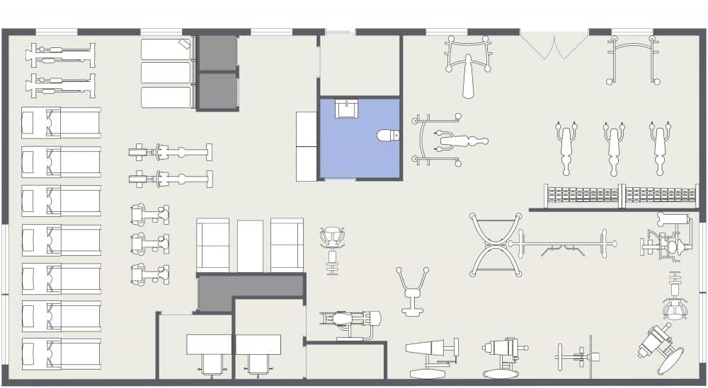 Gym Layout Design Drawing
